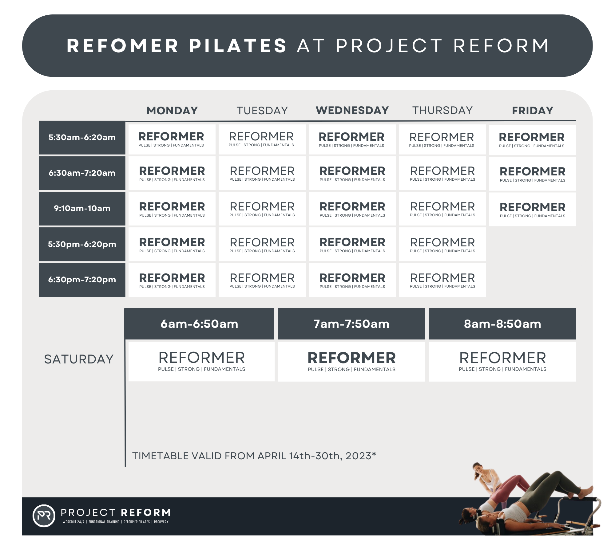 Project Reform - Strength & Conditioning | Reformer Pilates | 24/7 Gym ...
