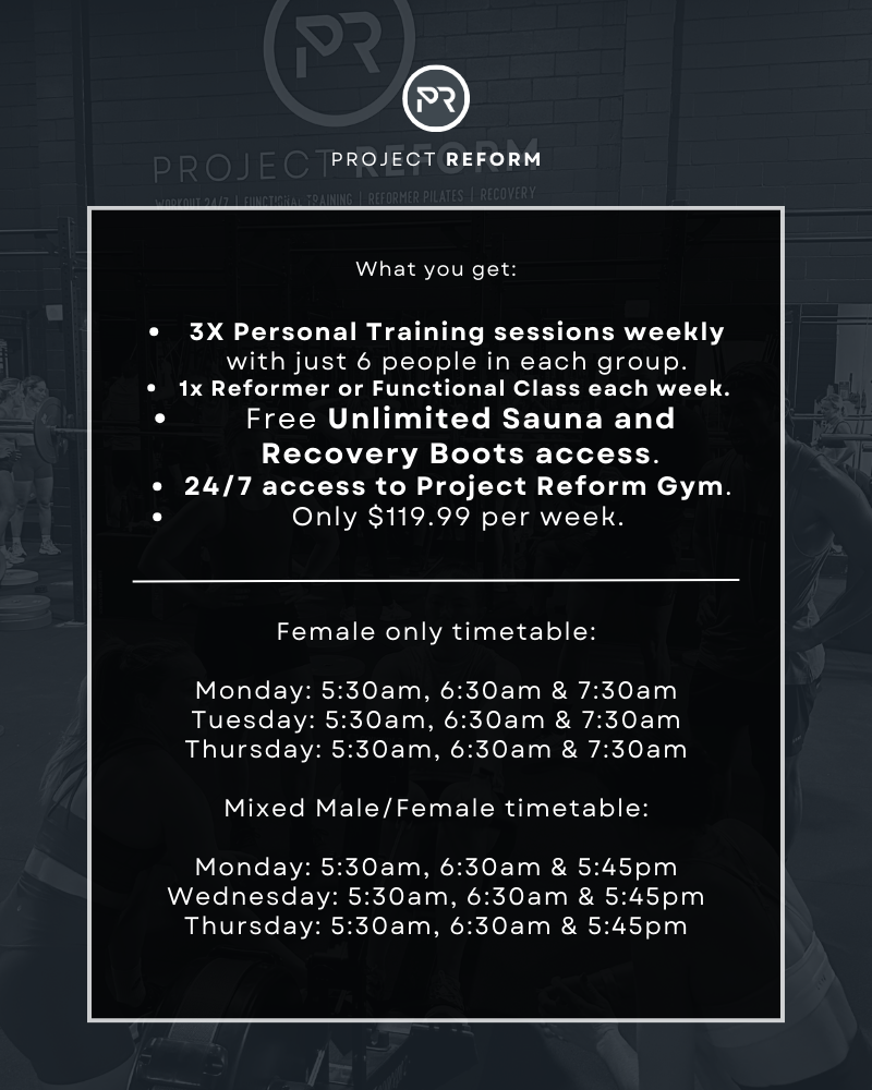Project Reform - Strength & Conditioning | Reformer Pilates | 24/7 Gym ...