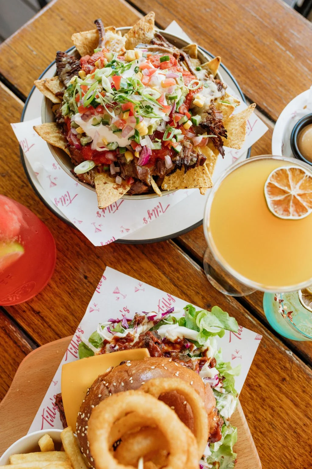 Wagga Restaurant & Cocktail Bar Menu — Tilly's