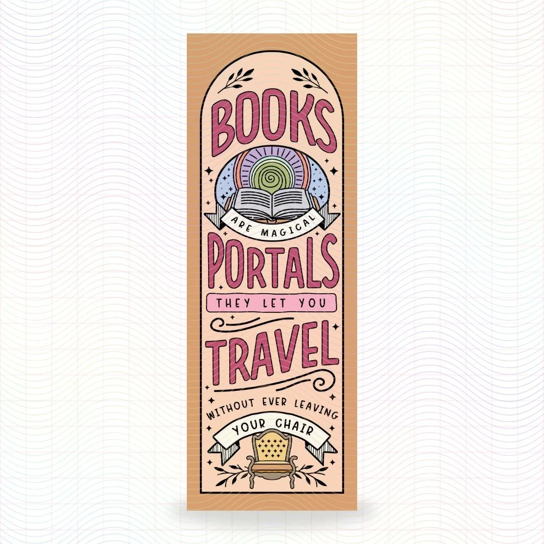 Vibing With My Fantasy Books This Winter (PNG Bookmark Design) — SVG ...