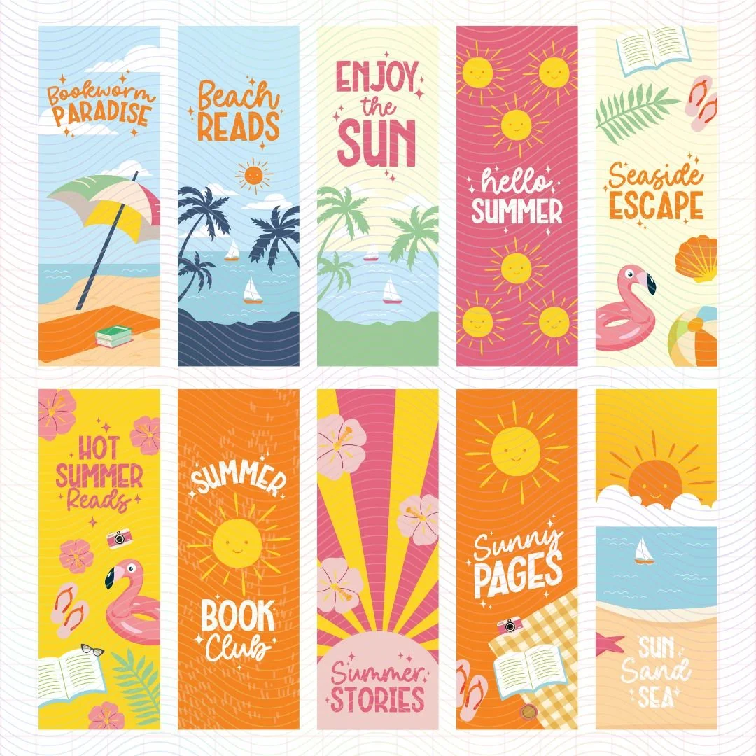 Floral Mental Health Bookmark Set of 10 (PNG Bookmark Design) — SVG ...