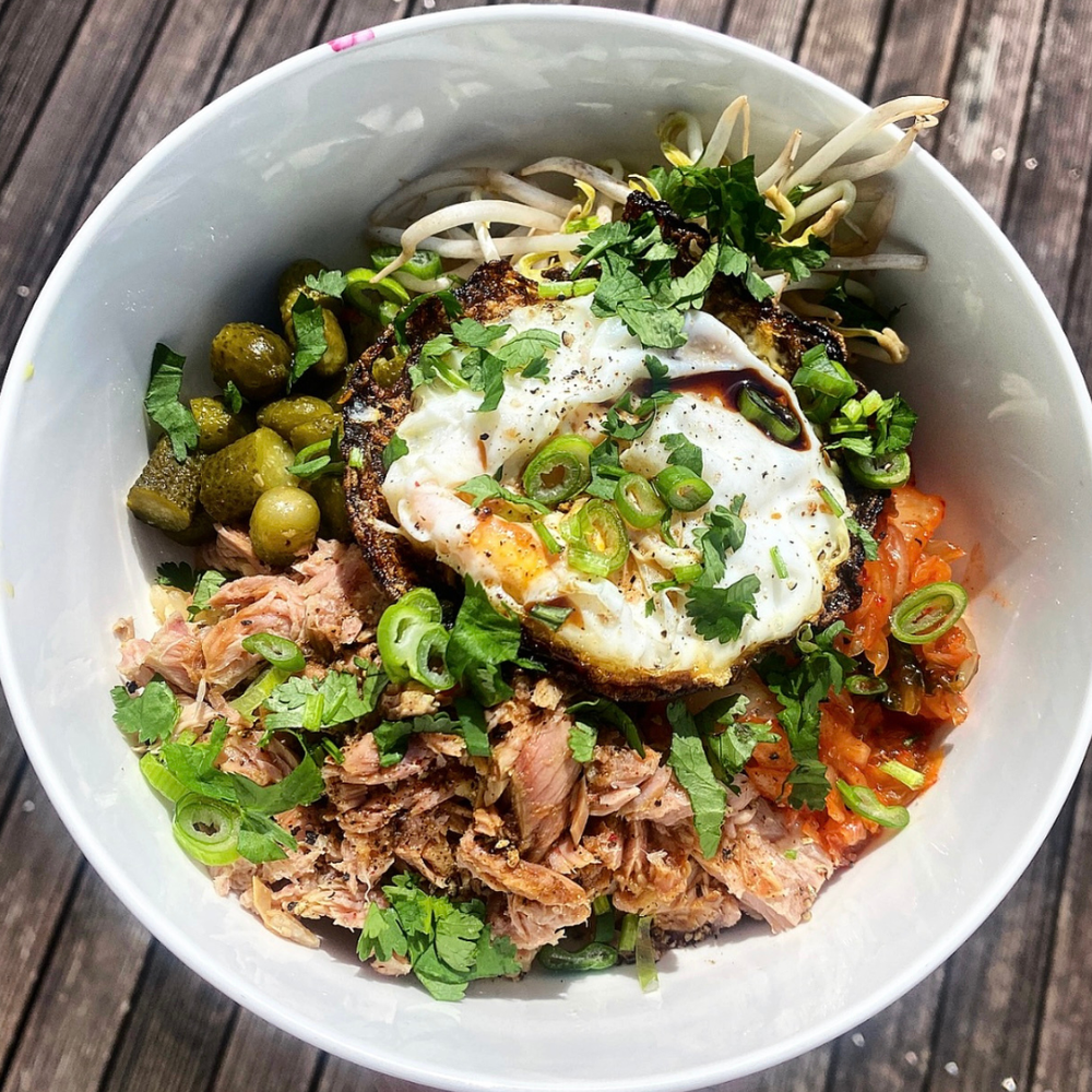 Tuna & Kimchi Power Bowl — Beyond Nutrition