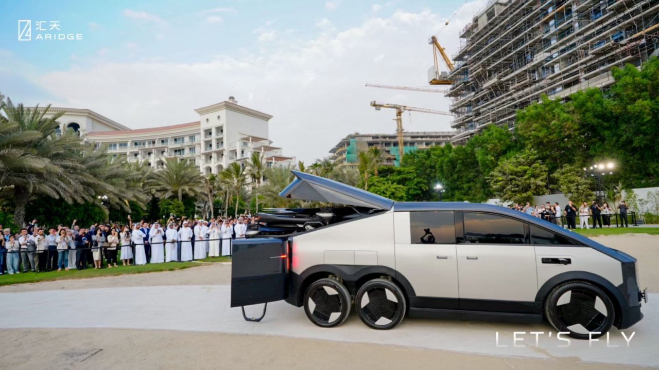Aridge Flying Car: The "Land Aircraft Carrier" EV Truck is Real and ...