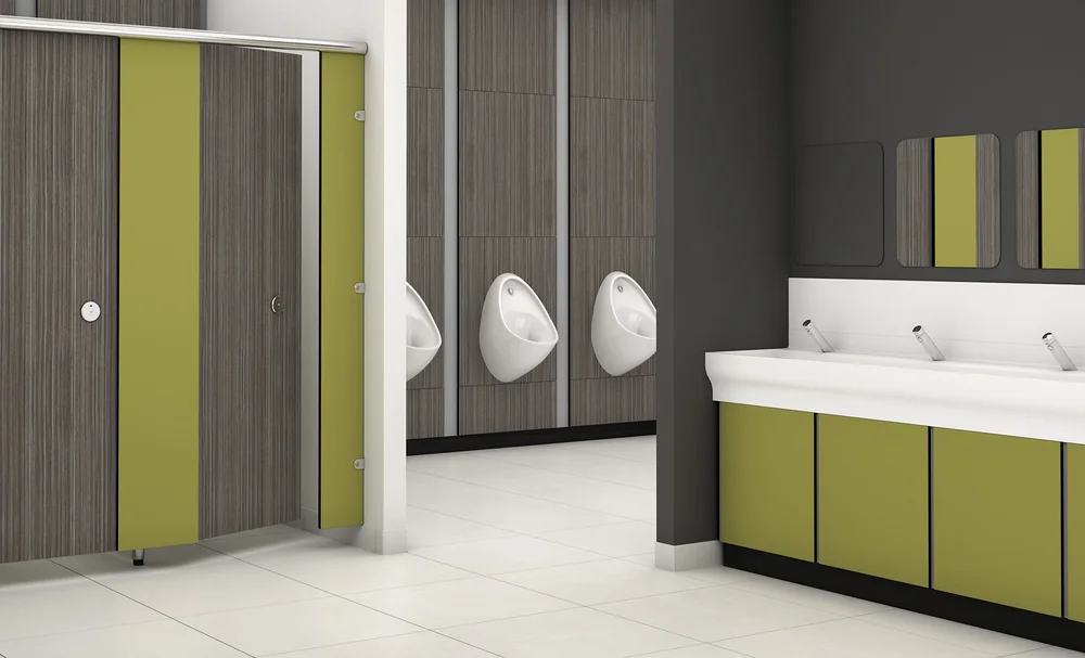 Solid-grade laminate cubicles — Trovex Washrooms