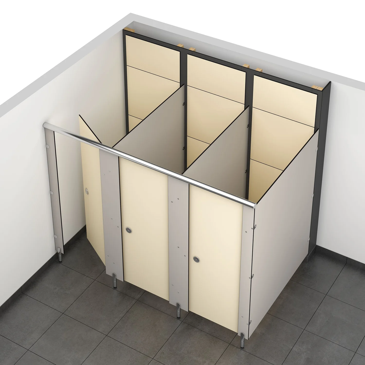 Solid-grade laminate cubicles — Trovex Washrooms