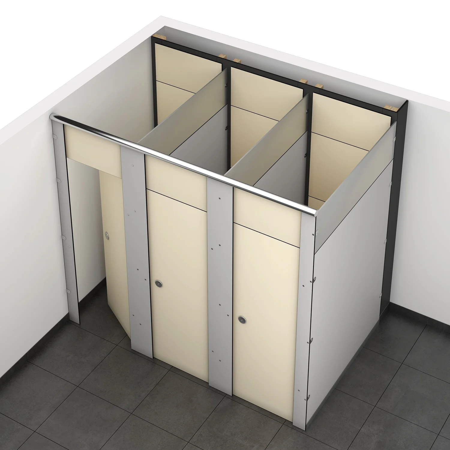Solid-grade laminate cubicles — Trovex Washrooms
