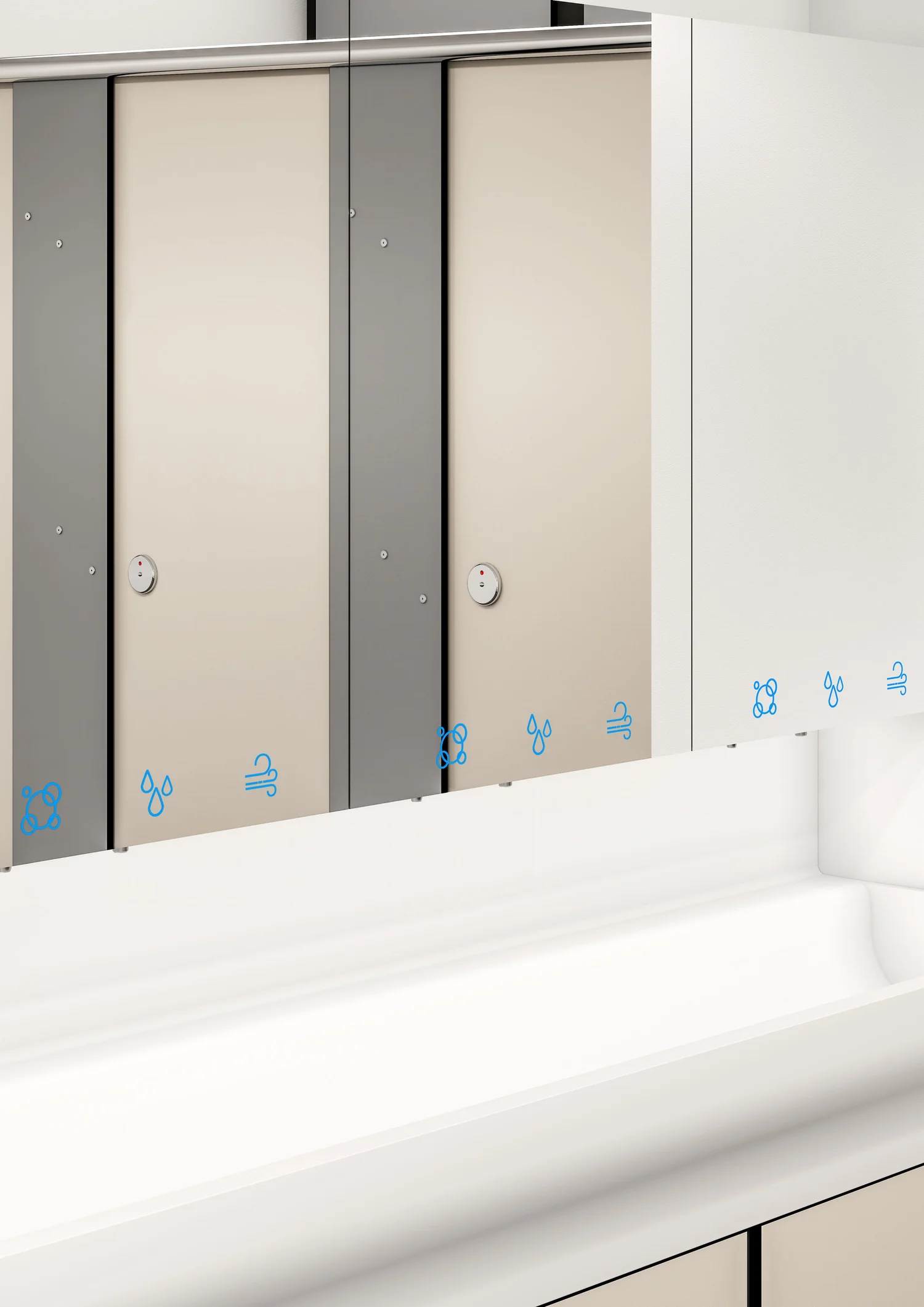 Trovex - Washrooms - Cubicles - Vanity units - Duct panelling