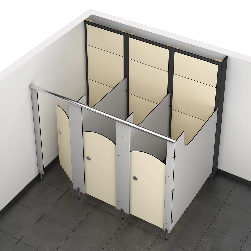 Solid-grade laminate cubicles — Trovex Washrooms