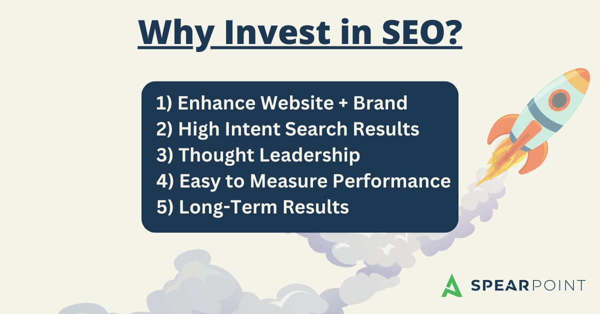 6 Reasons Why Startups Should Invest in SEO — SpearPoint