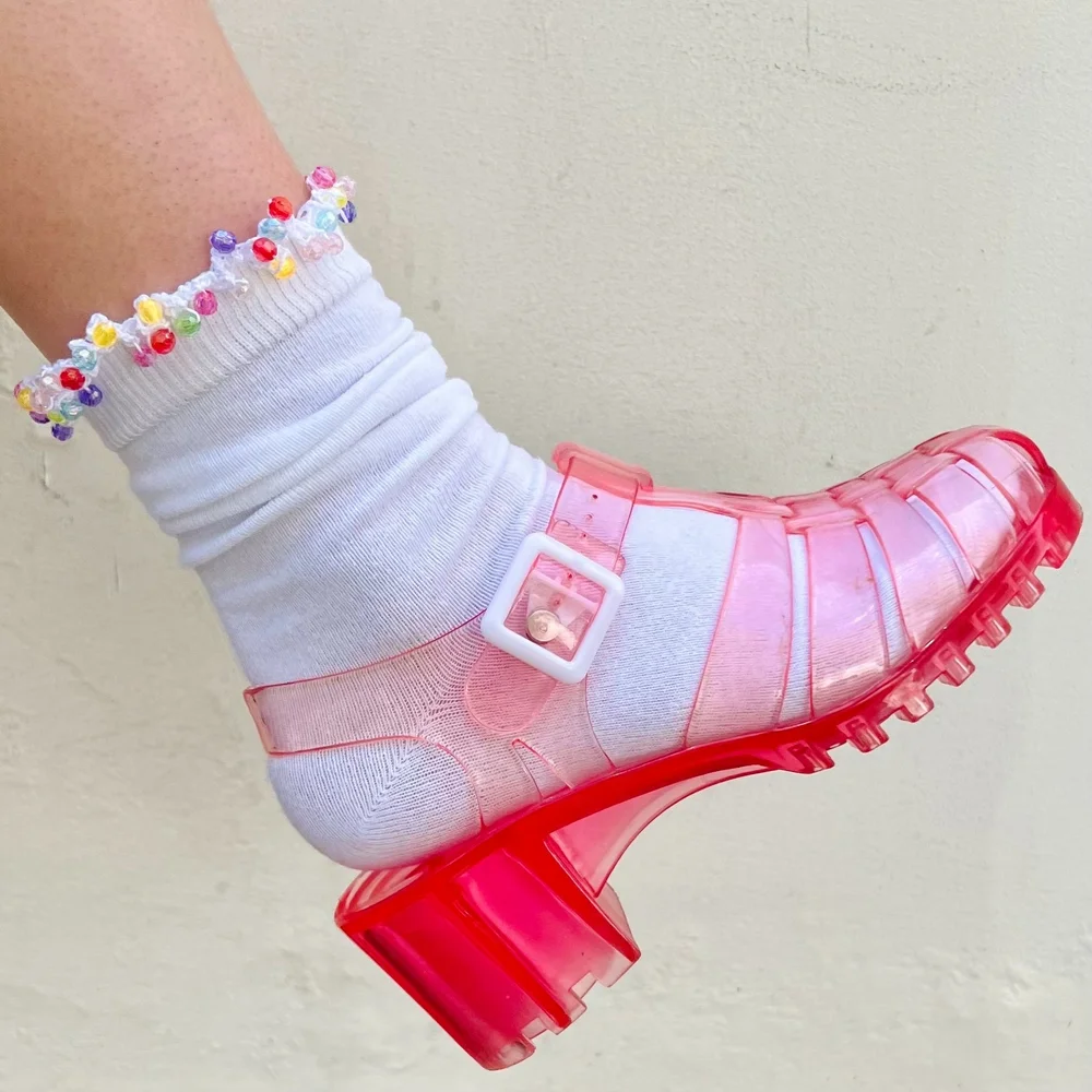beaded socks — material grrrlz