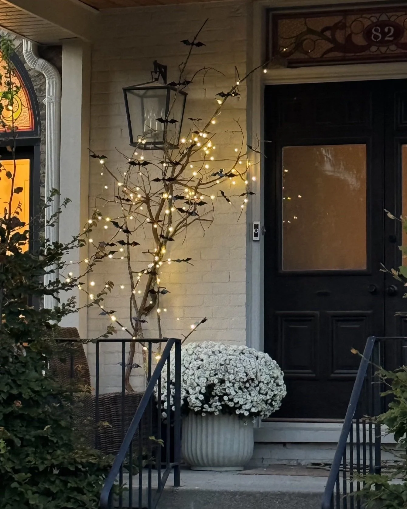 Create a Twinkling Bat Tree for your Front Porch — Moffatt Grace Design