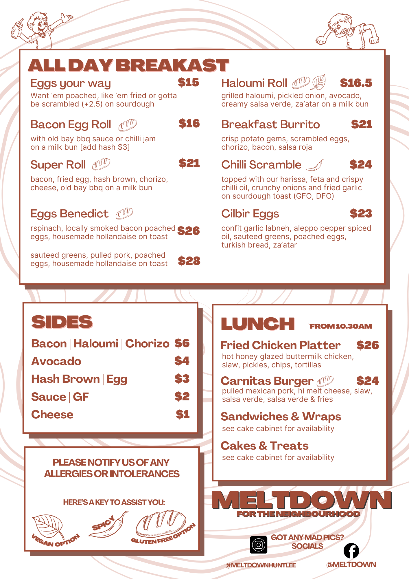 menu — meltdown
