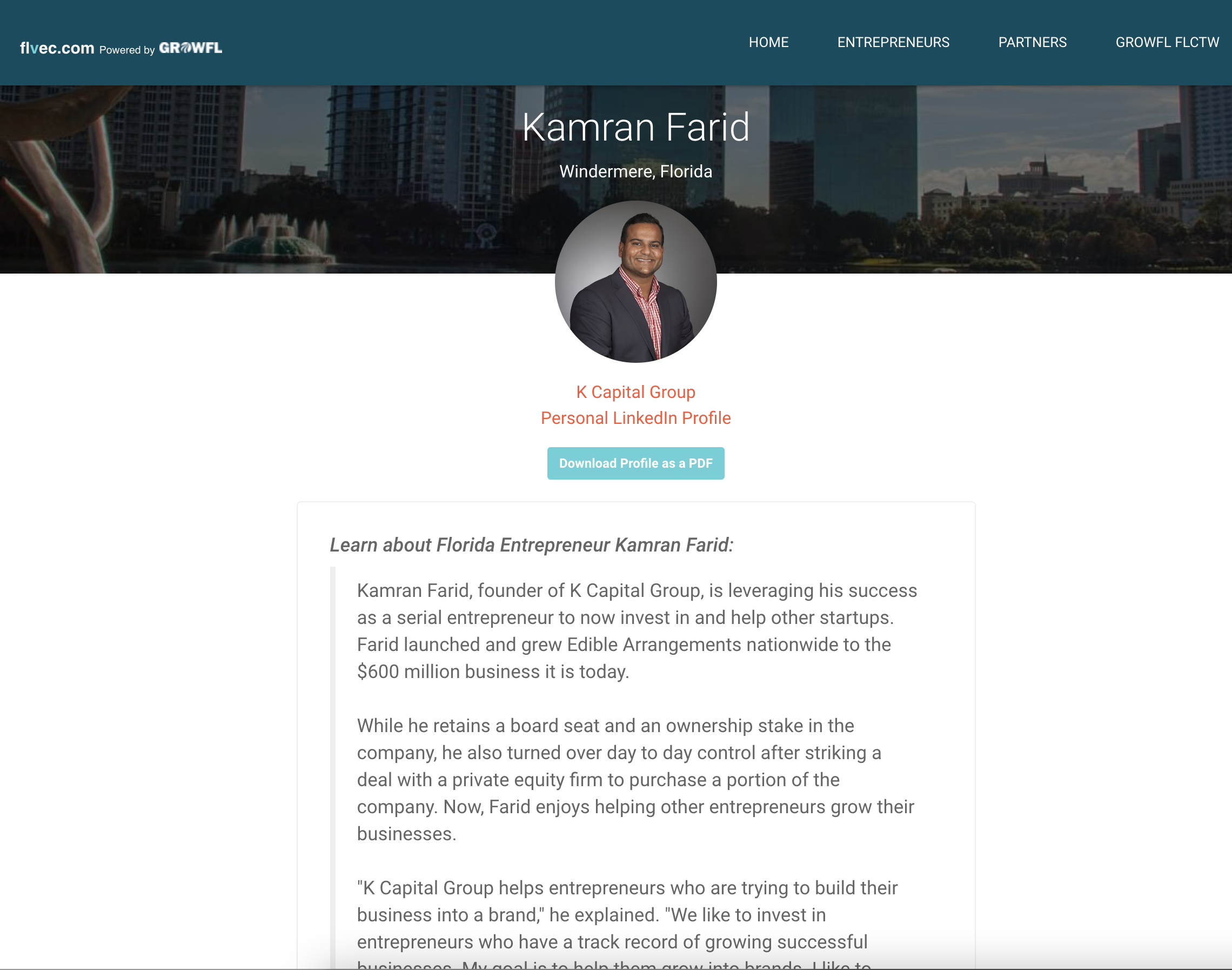 Kamran Farid | Inventor, Entrepreneur, Philanthropist, Business Leader ...