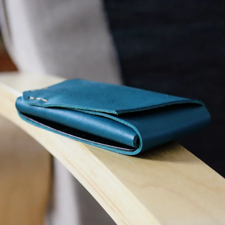 The Fold Plus - Handmade minimal leather wallet | Nostitch