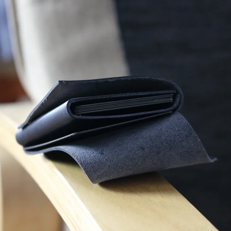 The Fold Plus - Handmade minimal leather wallet | Nostitch