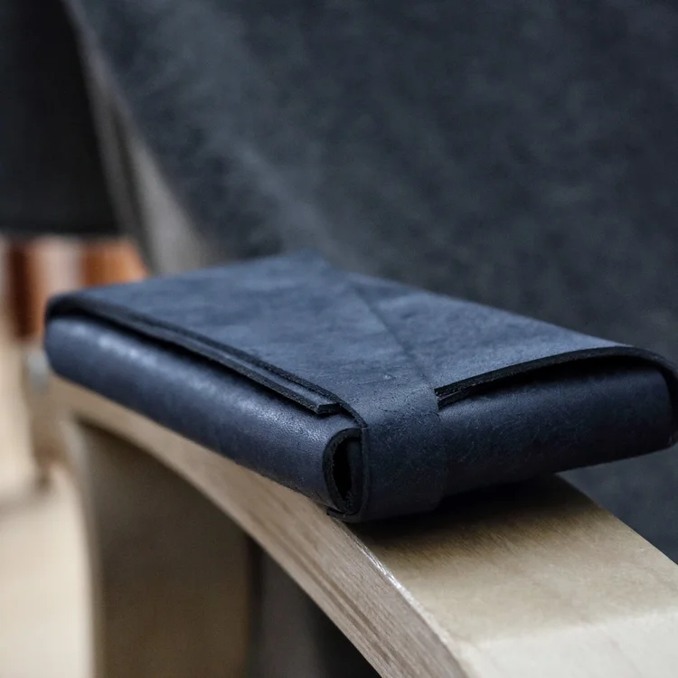 The Fold Plus - Handmade minimal leather wallet | Nostitch