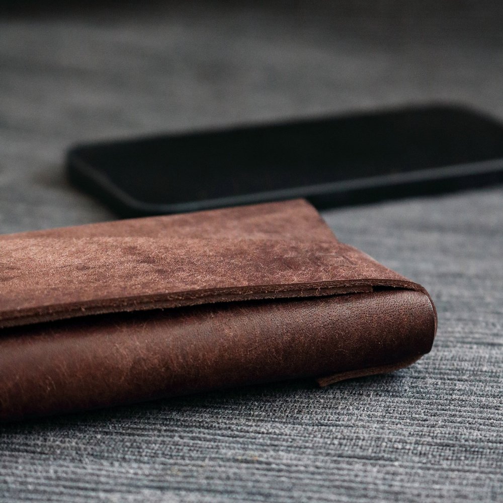 The Fold Plus - Handmade minimal leather wallet | Nostitch