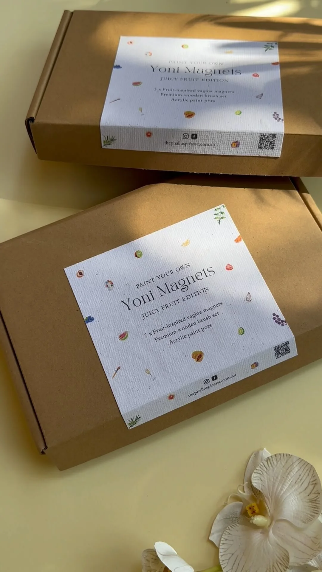 Yoni Fruit Magnets Painting Kit — THE PHALLUS PICASSO