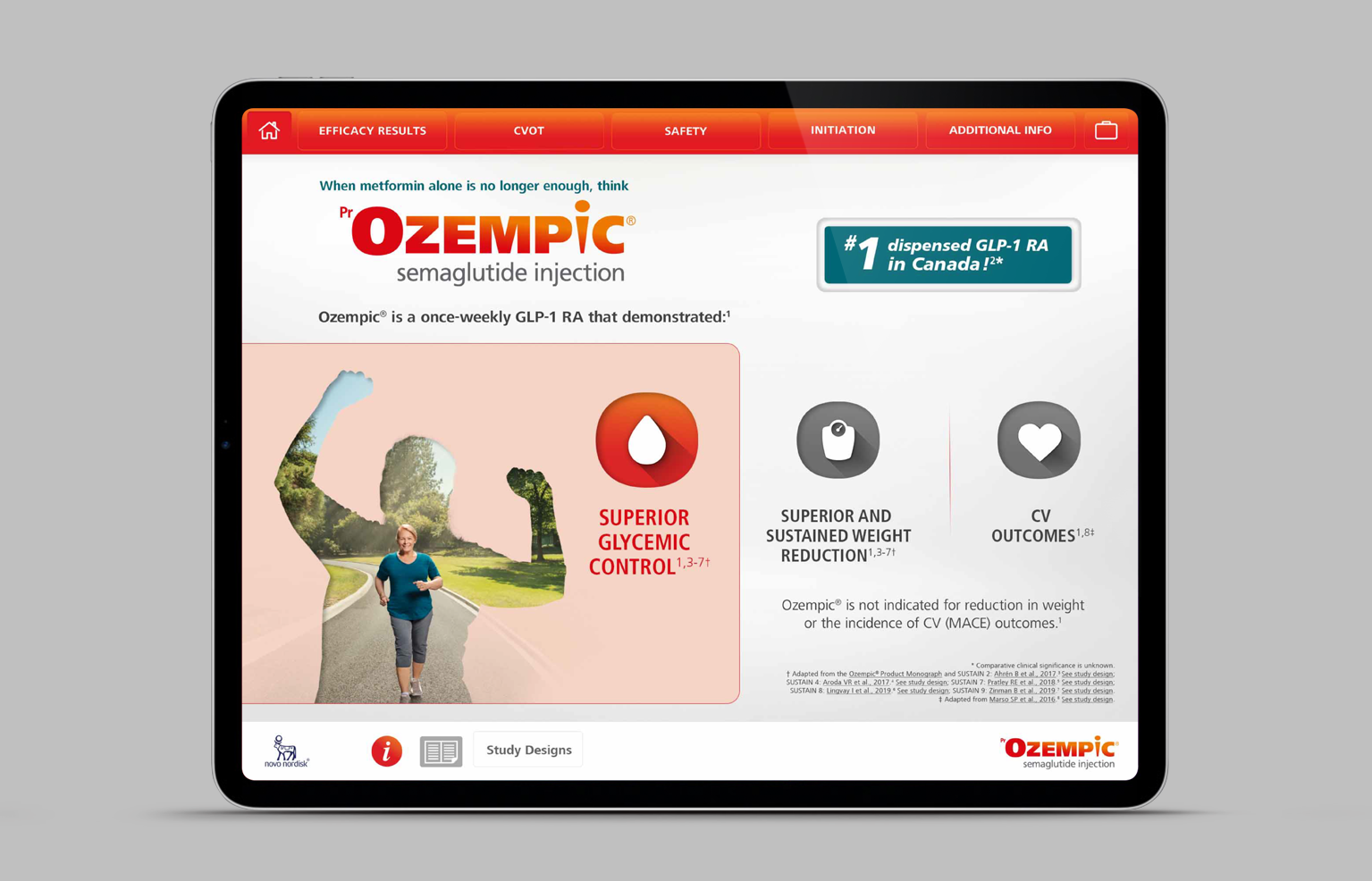 Novo Nordisk // Ozempic Website and Detail Aid — Mo Elabi // Art Director