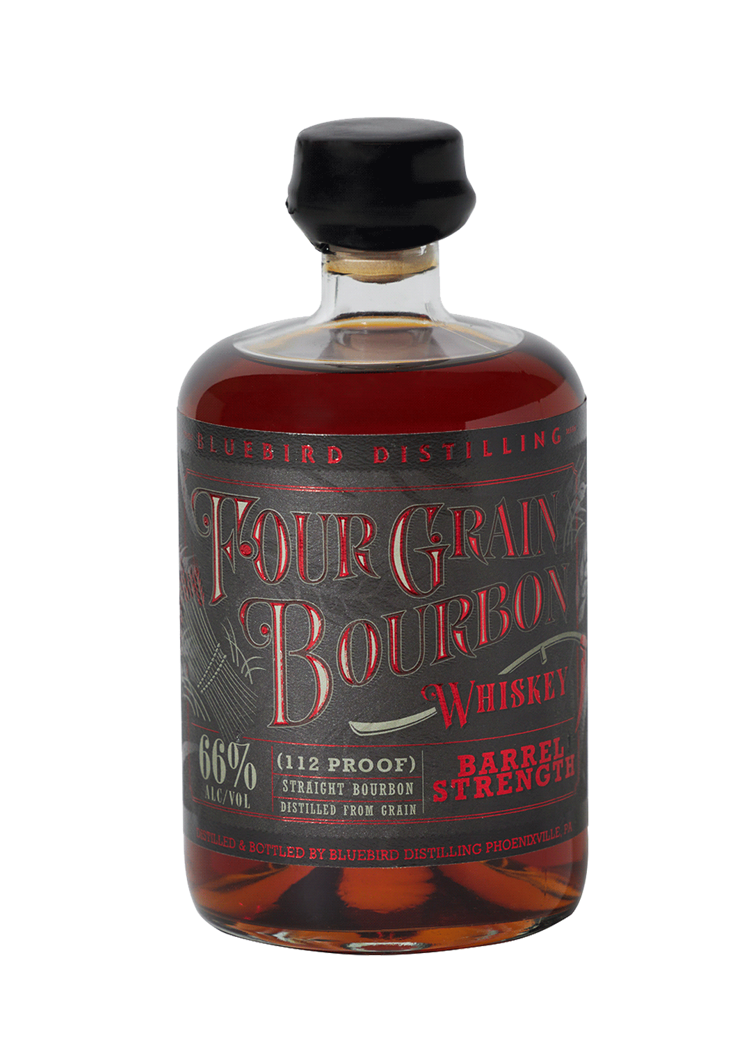 Four Grain Bourbon Barrel Strength — Bluebird Distilling