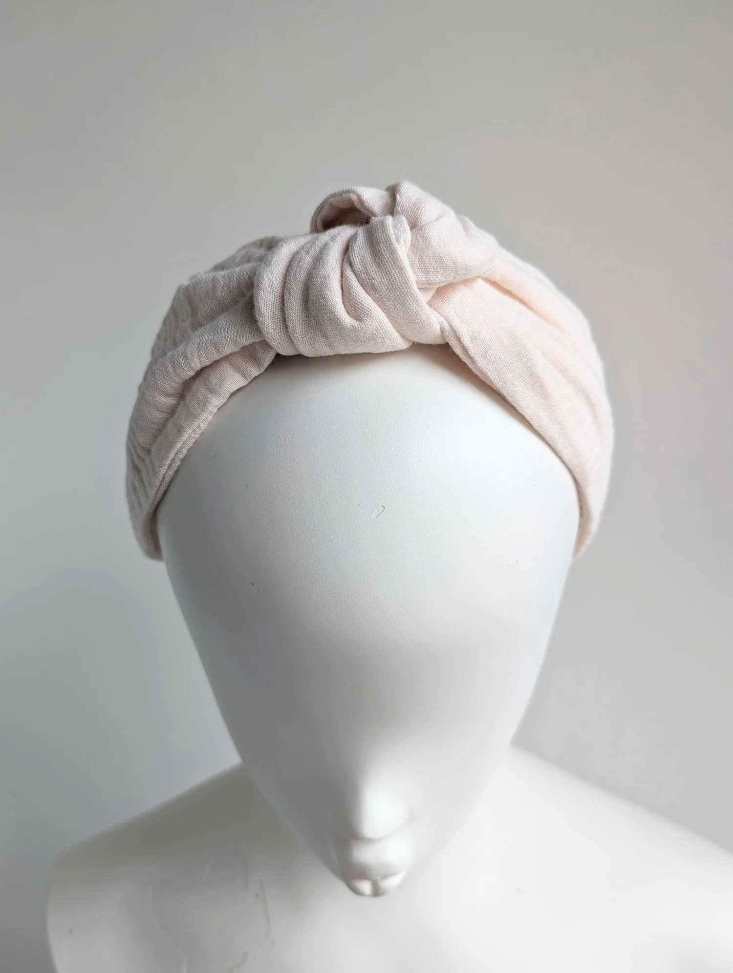 Black Cotton Top Knot Alice Band Headband. Beautifuly Bohemian Hair ...
