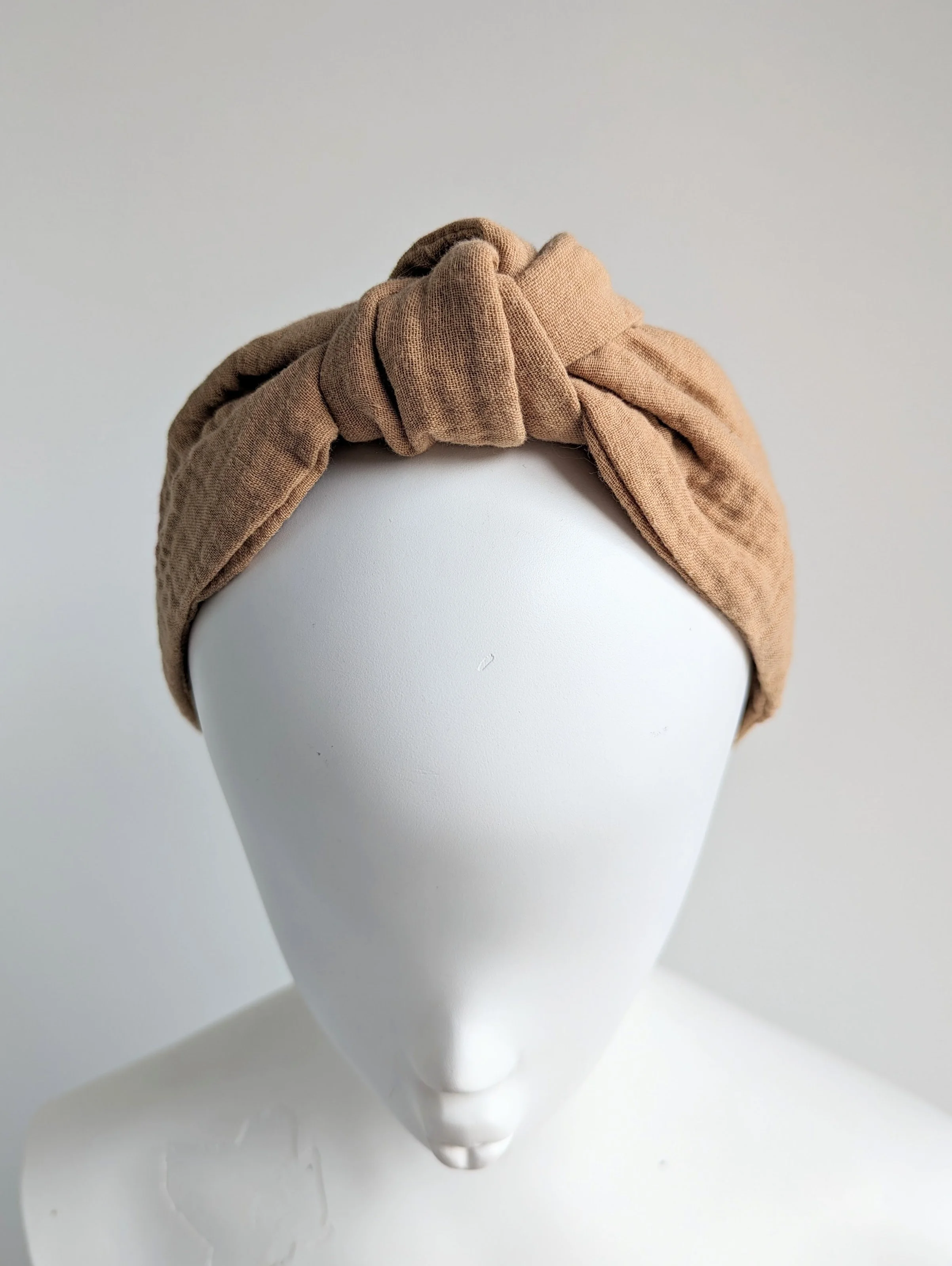 Black Cotton Top Knot Alice Band Headband. Beautifuly Bohemian Hair ...