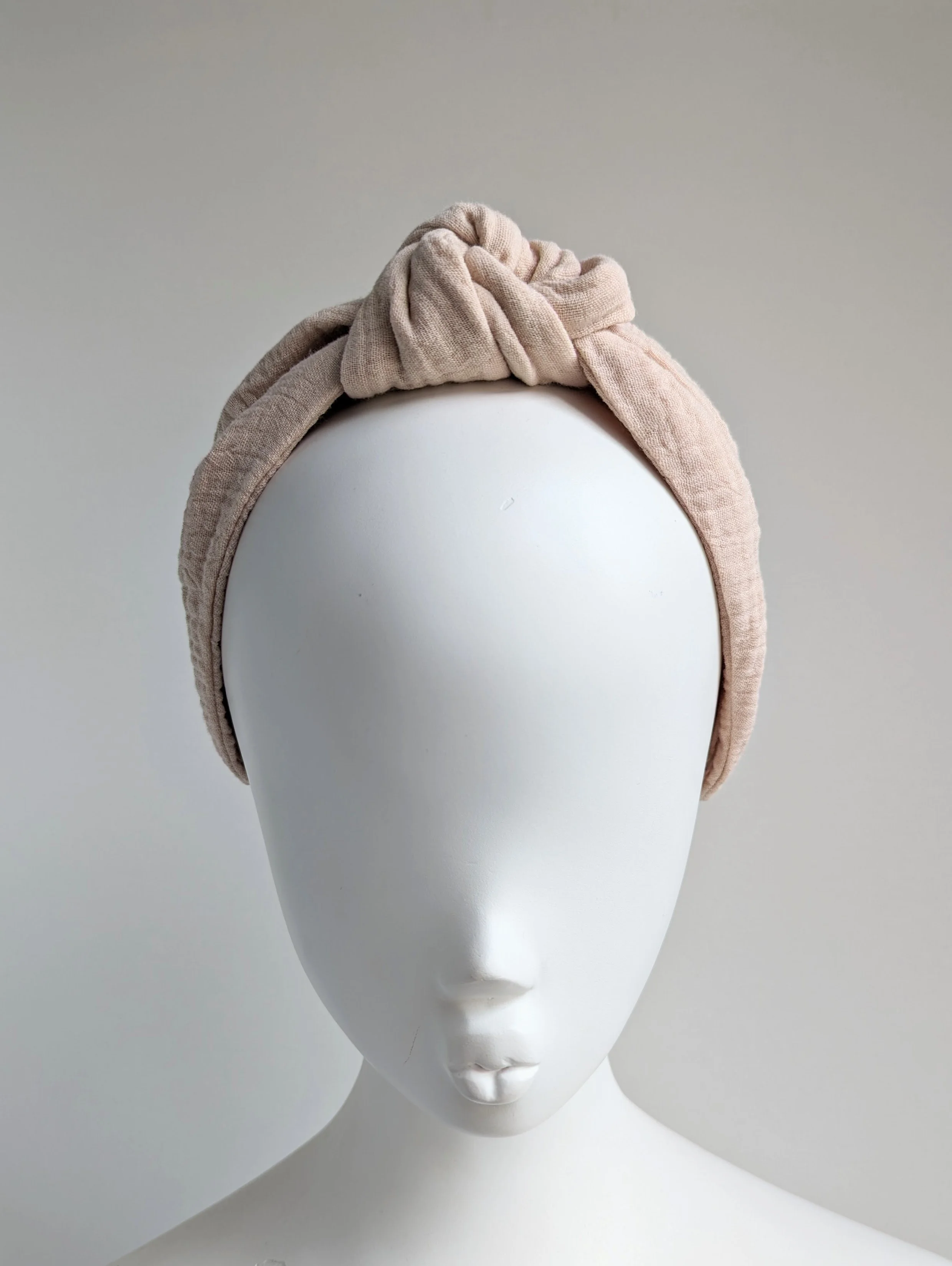 Black Cotton Top Knot Alice Band Headband. Beautifuly Bohemian Hair ...