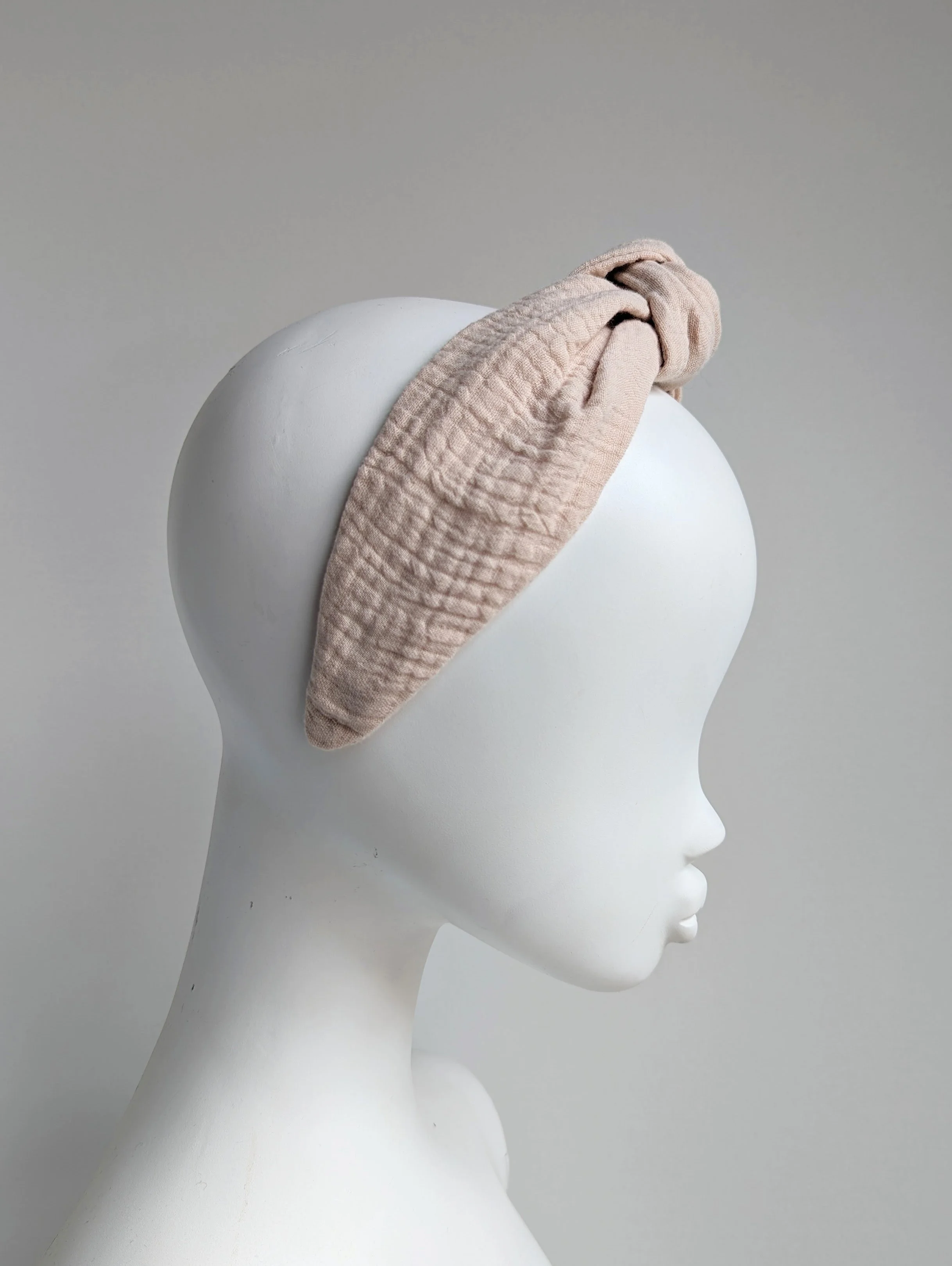 Rust Burnt Orange Cotton Top Knot Headband. Beautiful Quality Bohemian ...