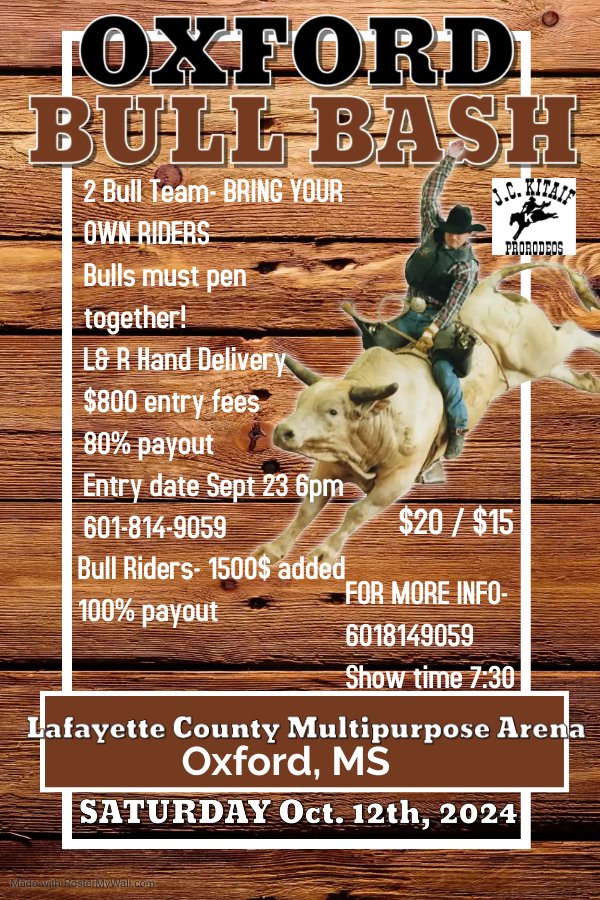 Schedule — JC Kitaif Pro Rodeos