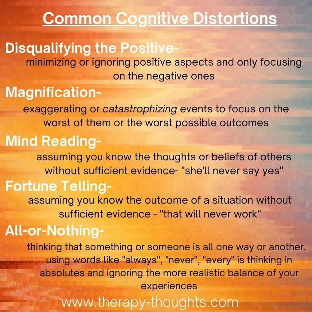 3 Common Ways Your Brain Gets It Wrong — Therapy-Thoughts