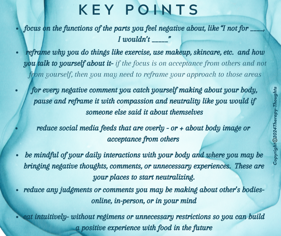 You Know Body Positivity, Let’s Talk Body Neutrality — Therapy-Thoughts