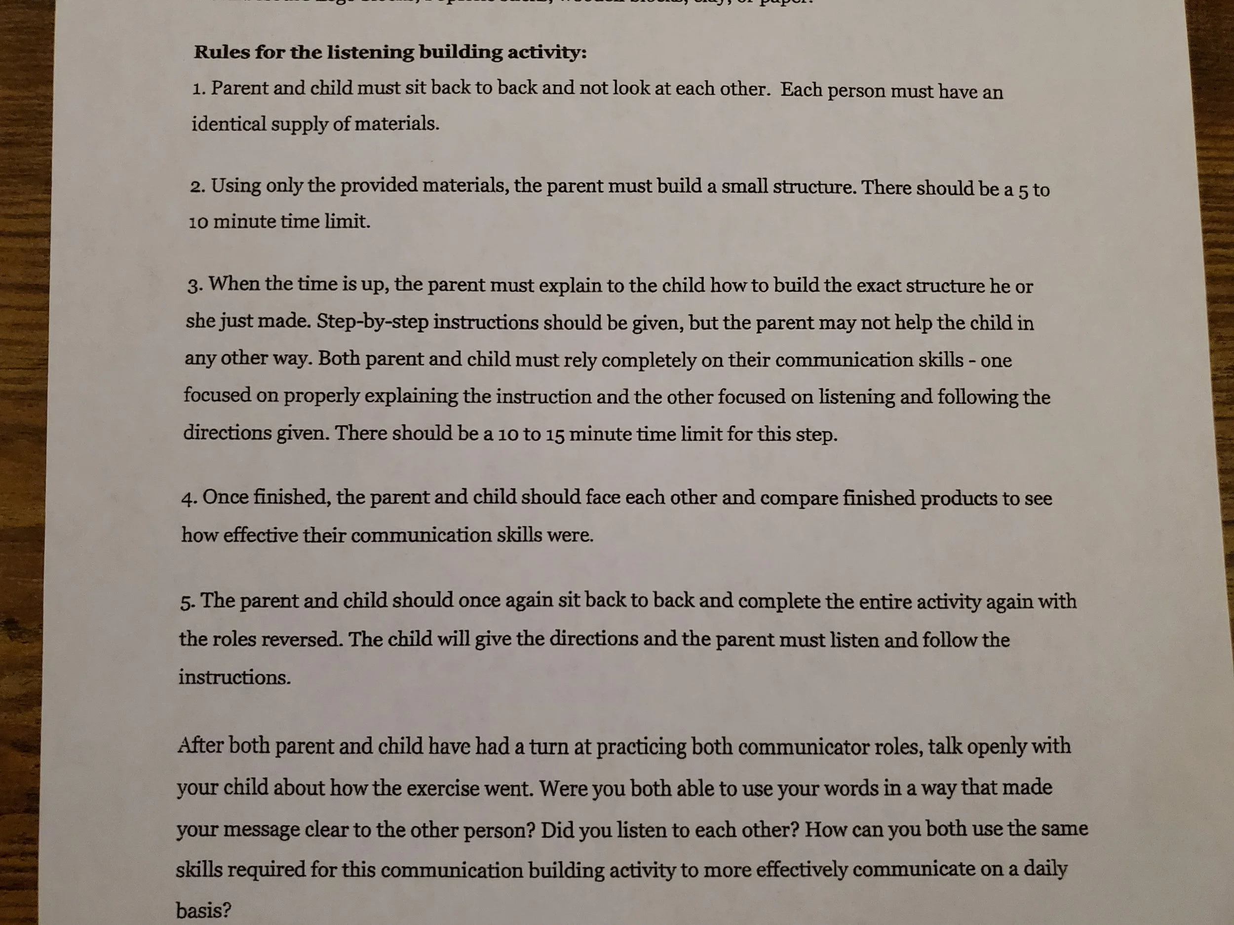 Building Listening and Communication Skills With LEGO — Therapy-Thoughts