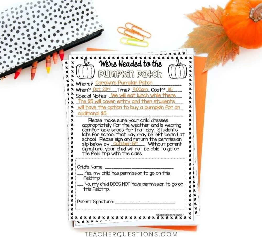 Pumpkin Patch Field Trip Tips — Teacher Questions - Advice and Freebies ...