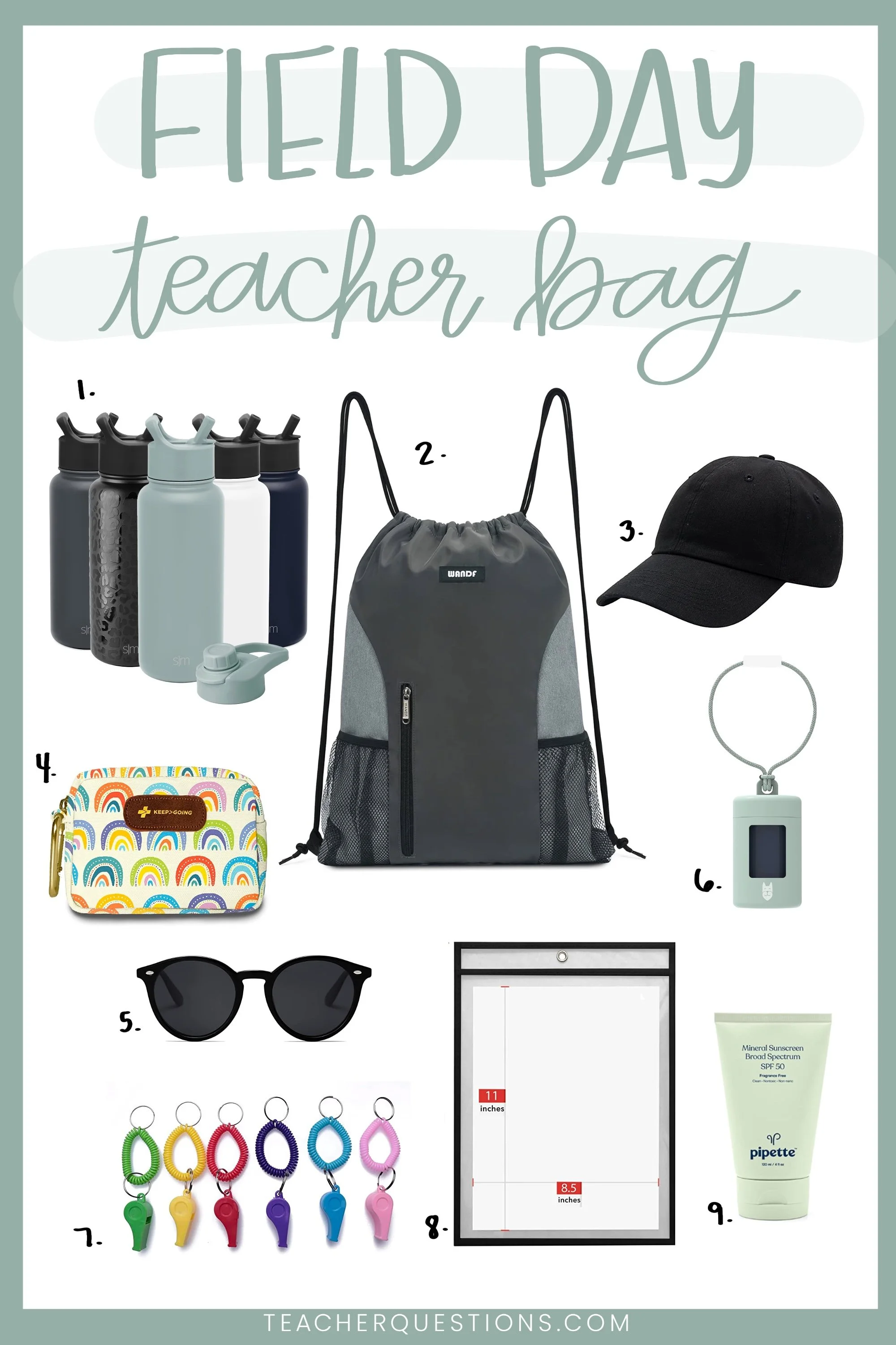 Essential Teacher Bag Field Day Checklist — Teacher Questions - Advice ...