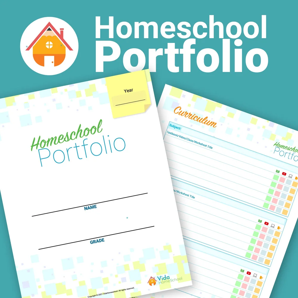 Portfolio Cover Page Template For Kids