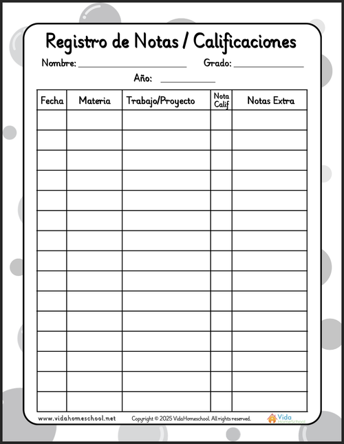 Evidencias o Portafolio en Español Full Color (Edición 2025 ...