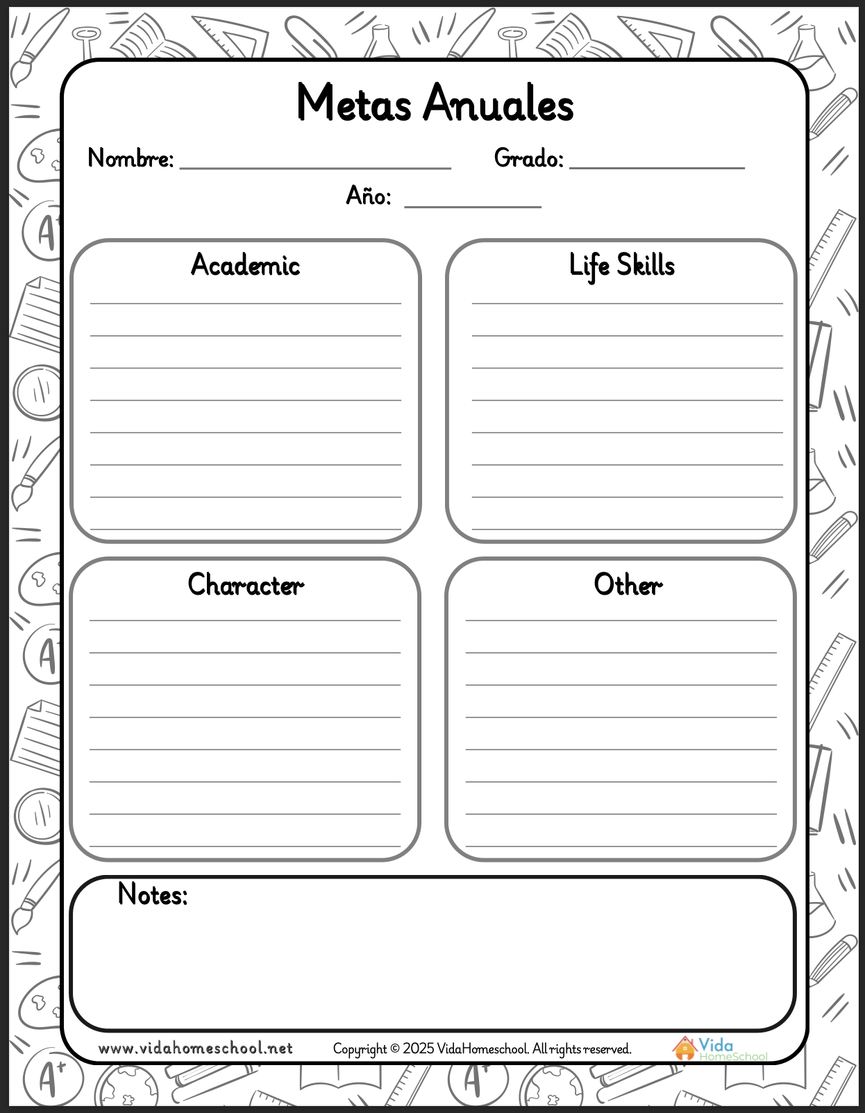 Evidencias o Portafolio en Español Full Color (Edición 2025 ...