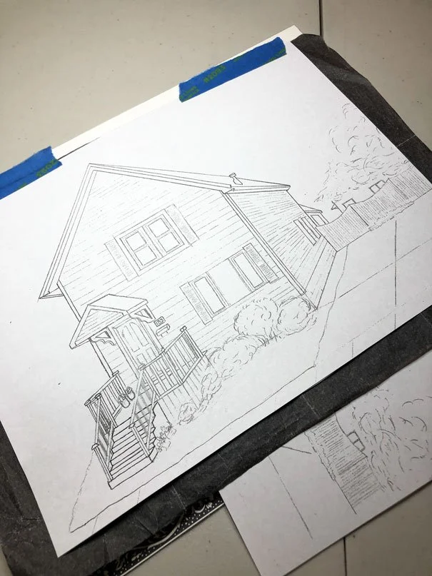 3 Ways to Transfer a Sketch to Watercolor Paper — J. Gagnon Designs