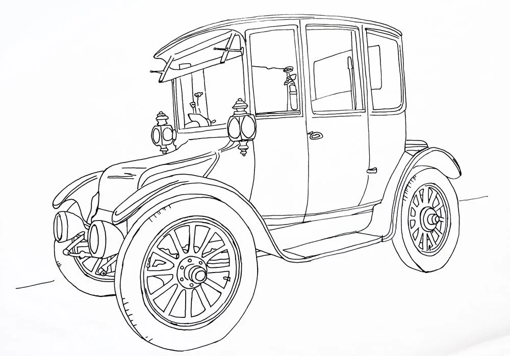 Painting the Rauch & Lang | Car Portrait — J. Gagnon Designs