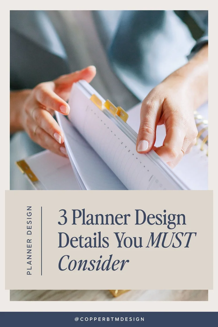 3 Planner Design Details You MUST Consider — Copper Bottom Design Co.