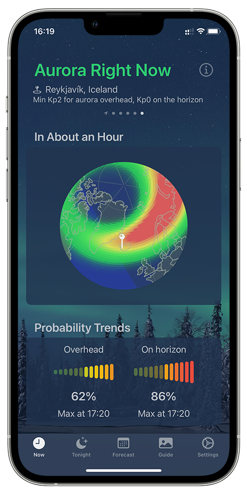Aurora forecast & photography guide app — Step's Aurora Guide