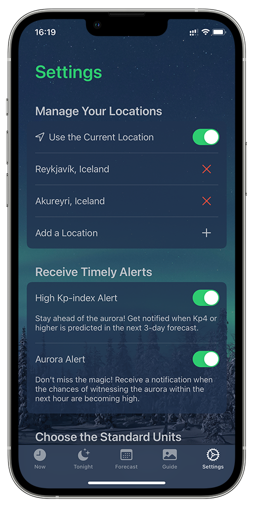 Aurora forecast & photography guide app — Step's Aurora Guide