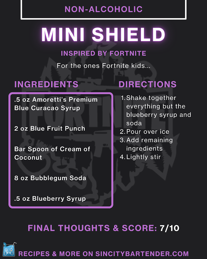 Big Pot/ Mini Shield — Cocktail & Mocktail inspired by Fortnite ...
