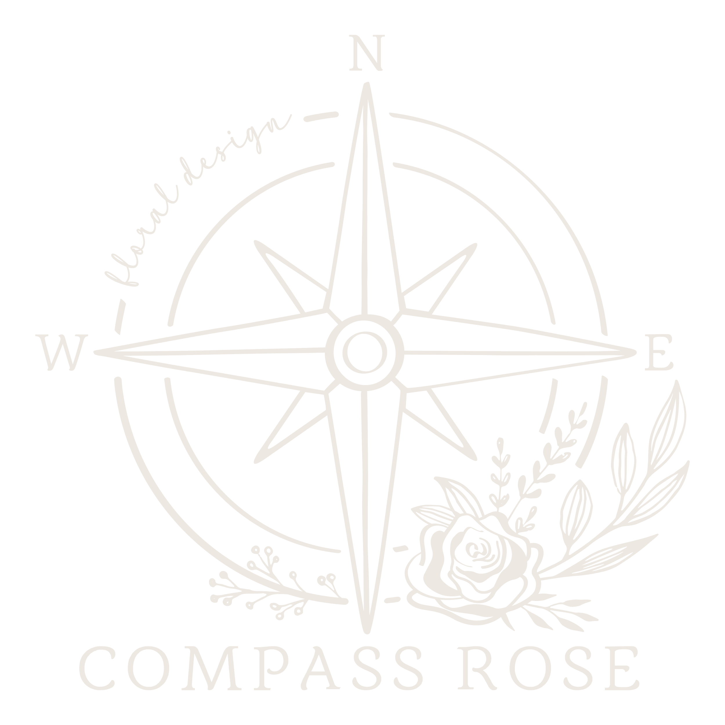 Compass Rose Outline