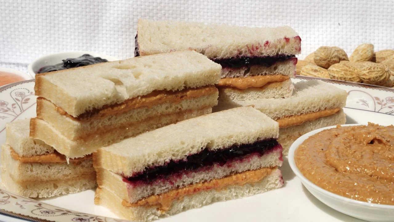 The Original PB&J on Homemade Pullman Bread — Tasting History