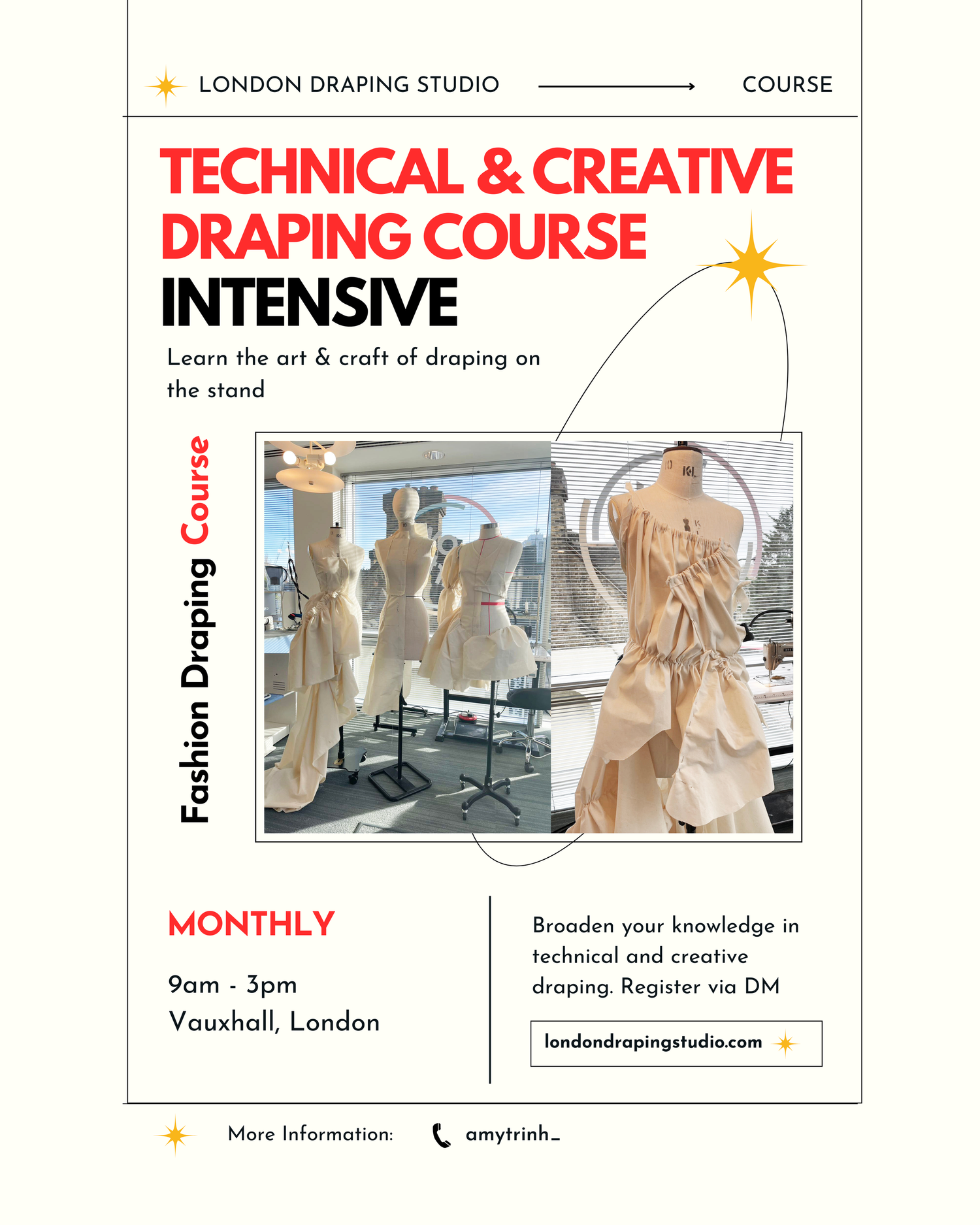 London Draping Studio - Fashion Draping Tutorials /Draping 1-1 ...