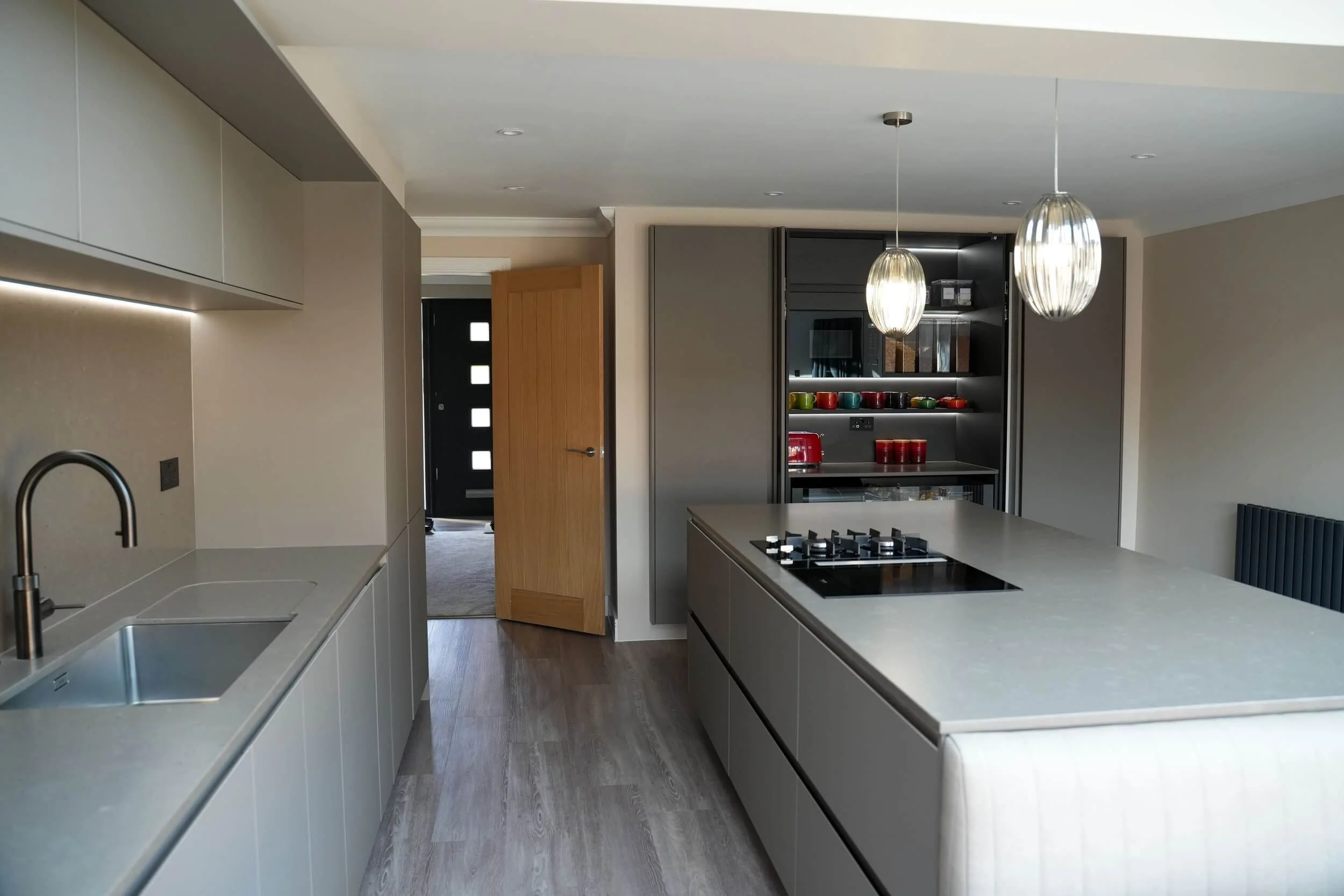 Grey Handleless Kitchen in Gravesend | BCK Interiors