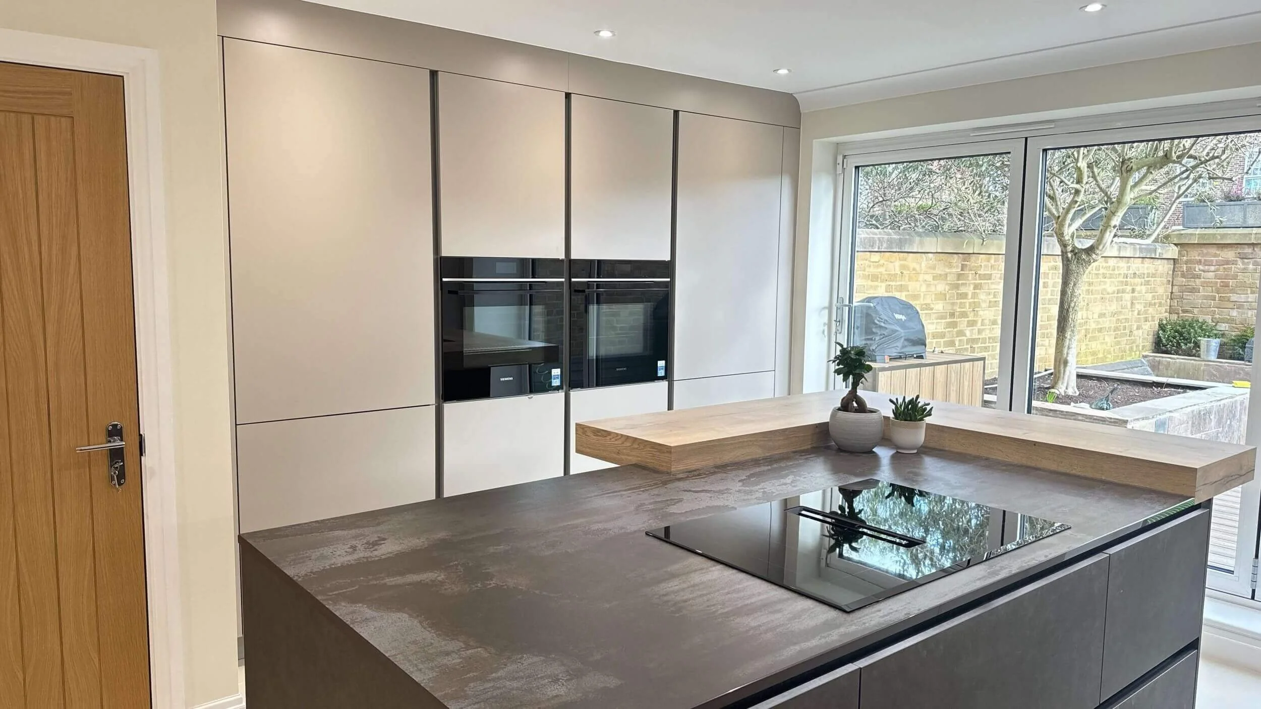 Contemporary Stone Grey Kitchen in Greenwich | BCK Interiors