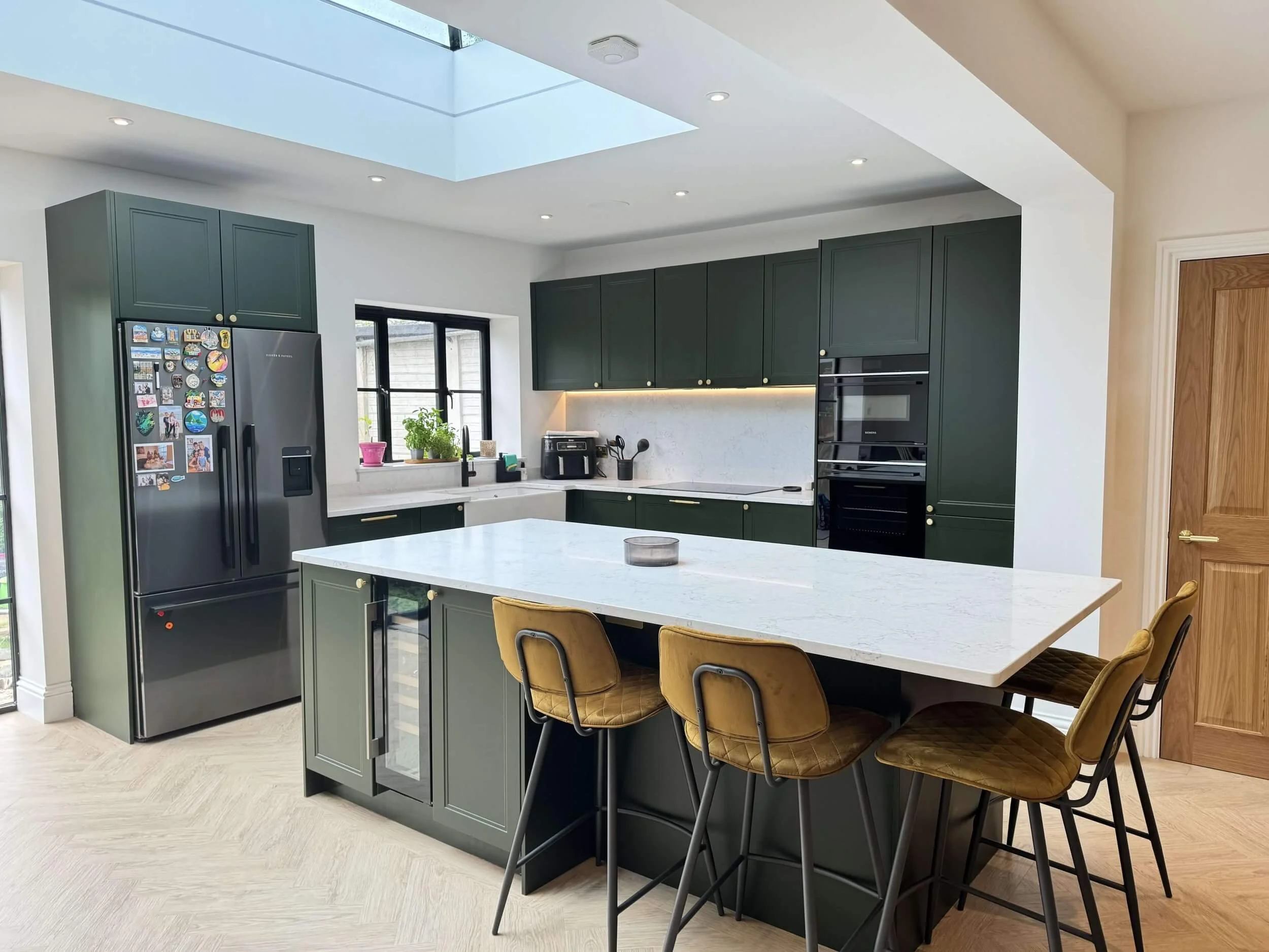 Bottle Green Kitchen in Eltham | BCK Interiors