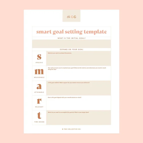 smart goals overview and free template — The Collective Co